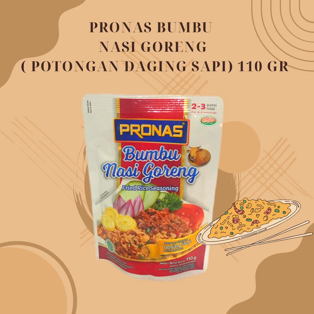 Jual Pronas bumbu nasi goreng sapi 110g | Shopee Indonesia