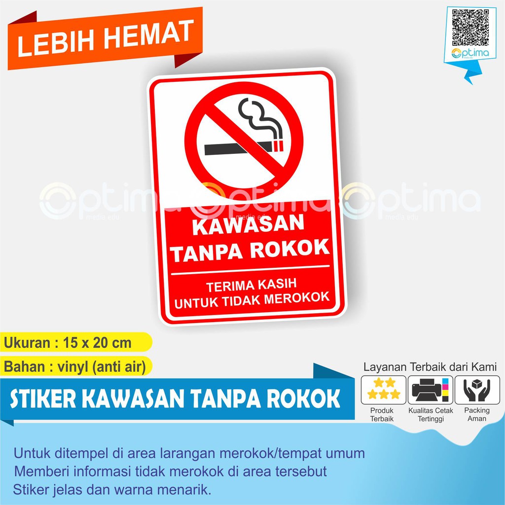 Jual STIKER KAWASAN TANPA ROKOK | Shopee Indonesia