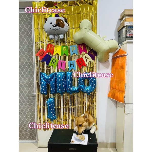 Jual Balon happy birthday dog/happy barkday/ulang tahun anjing set ...