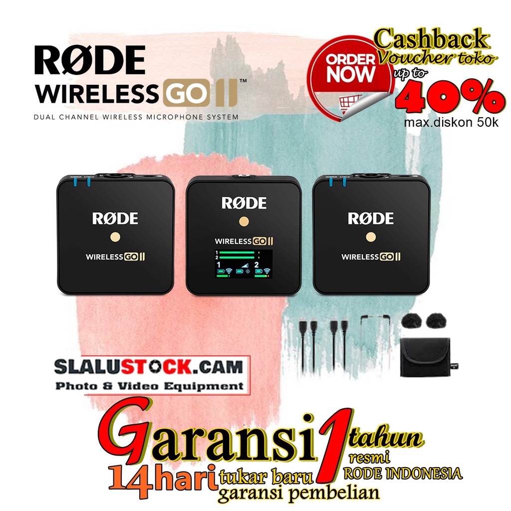 Jual Rode Wireless GO II Dual Channel Wireless Microphone System | Shopee Indonesia