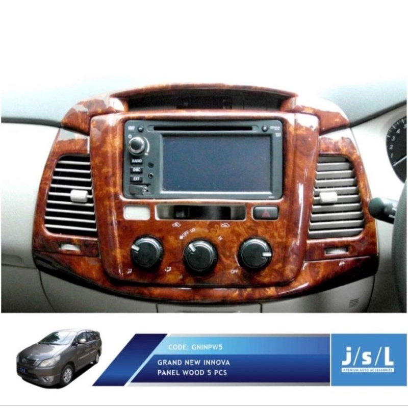 Jual Panel Wood TOYOTA INNOVA 2012-2015 Bagian dashboard ( 5pcs ...