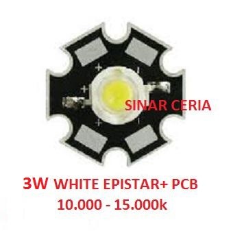 Jual +Pcb High Power Led 3W 3Watt Putih EPISTAR Genuine Biji Chips Led ...