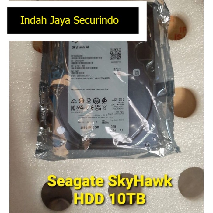 Jual HDD 10 TB SEAGATE SKYHAWK/ HARDDISK 10 TERABITE SEAGTE ORIGINAL ...