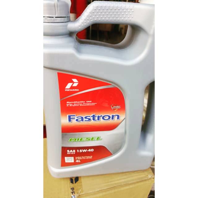 Jual ORIGINAL oli FASTRON diesel sae 15w-40 15w40 15W/40 GALON 4 liter ...