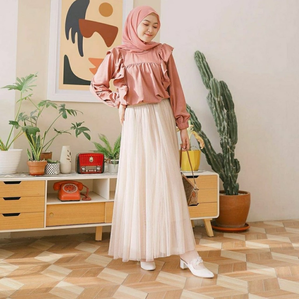 Jual ROK TUTU MAXI SKIRT / ROK JARING MADINAH / ROK TUTU PEARL Murah ...