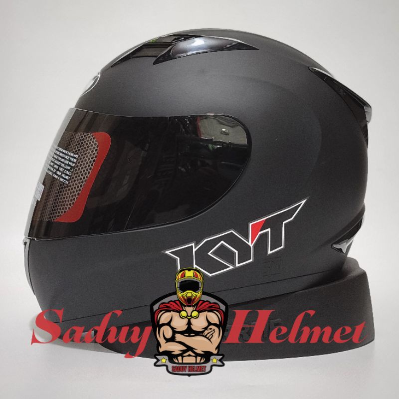 Jual HELM KYT R10 SOLID HITAM DOP / BLACK MATT | Shopee Indonesia