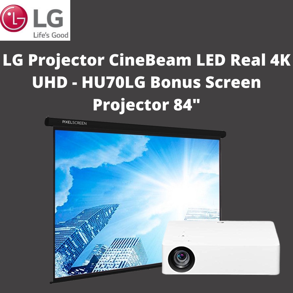 Jual LG Projector CineBeam LED Real 4K UHD - HU70LG Bonus Screen ...