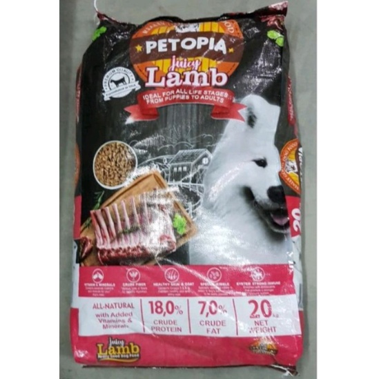 Jual Petopia Dog Lamb 20kg | Shopee Indonesia
