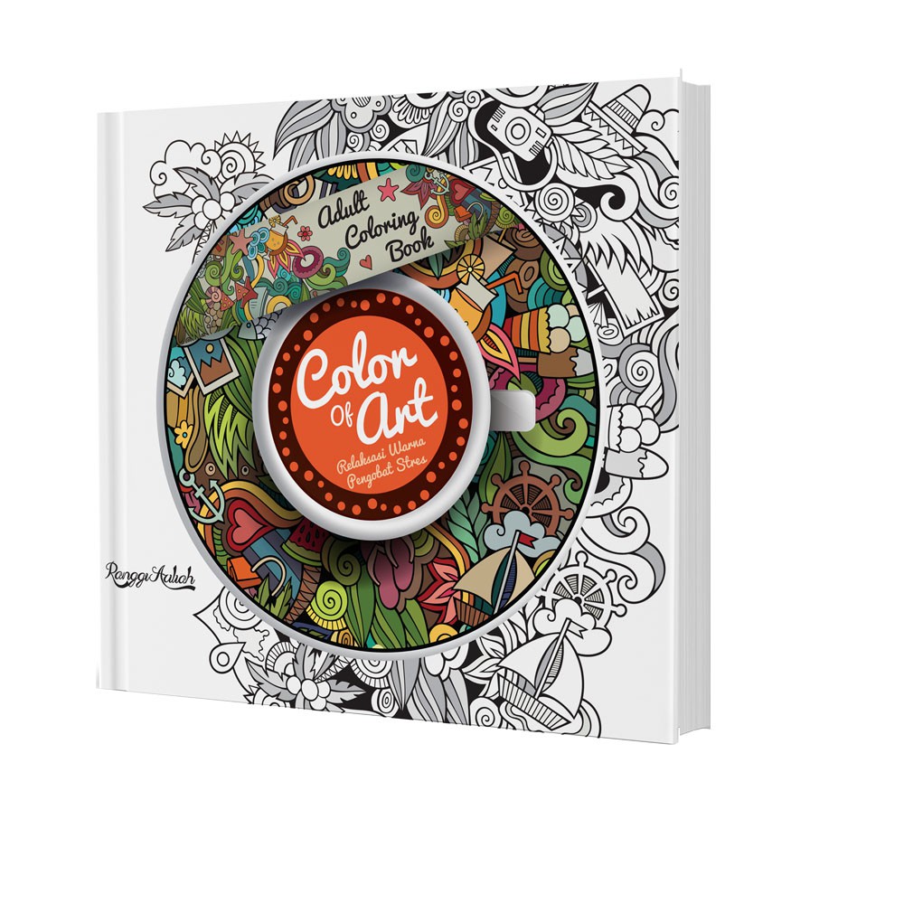 Jual ADULT COLORING BOOK : COLOR OF ART | Shopee Indonesia