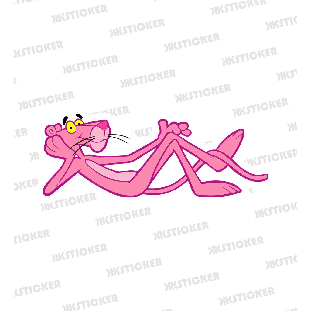 Jual Sticker Pink Panther | Stiker Vinyl Anti air + Laminasi | Shopee ...