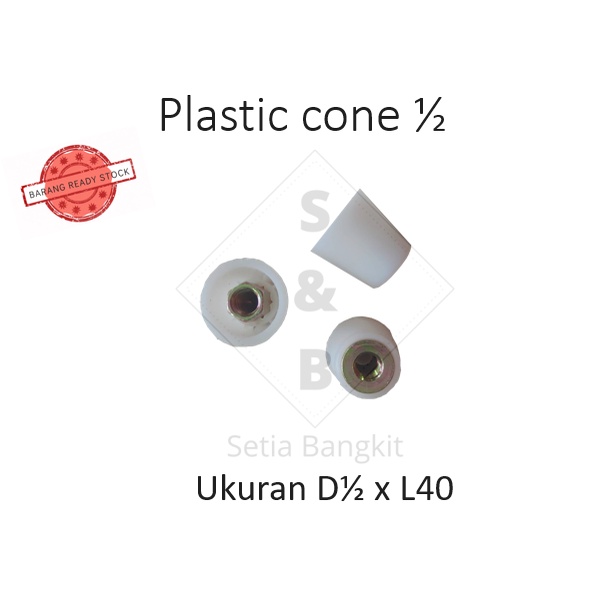 Jual Plastic cone / Plastikon (D1/2 x L40) / Plastik cone (D1/2 x L40 ...