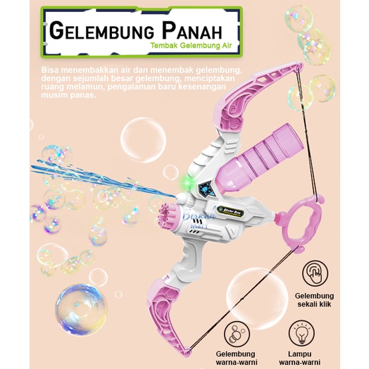 Jual 2 in 1 Electric Bubble Gun Mesin Gelembung + Panah Air Untuk Anak ...