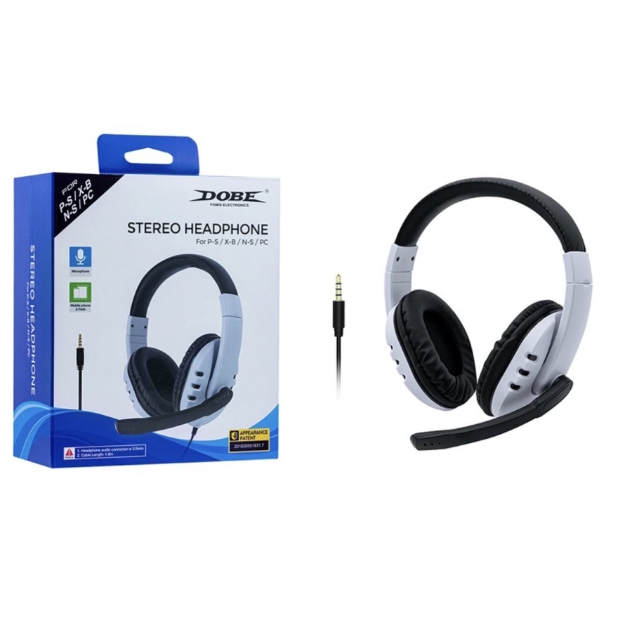 Jual PS5 Xbox Nintendo Switch PC Dobe Headset Stereo Headphone TY-0820 ...