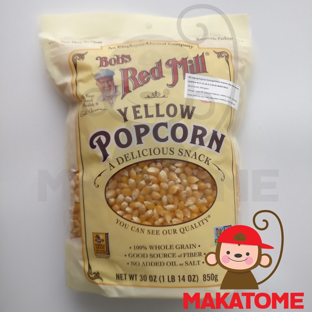 Jual Bob Red Mill Corn Popcorn Yellow 30 oz 850gr 30oz Bob's bobs s 850 ...