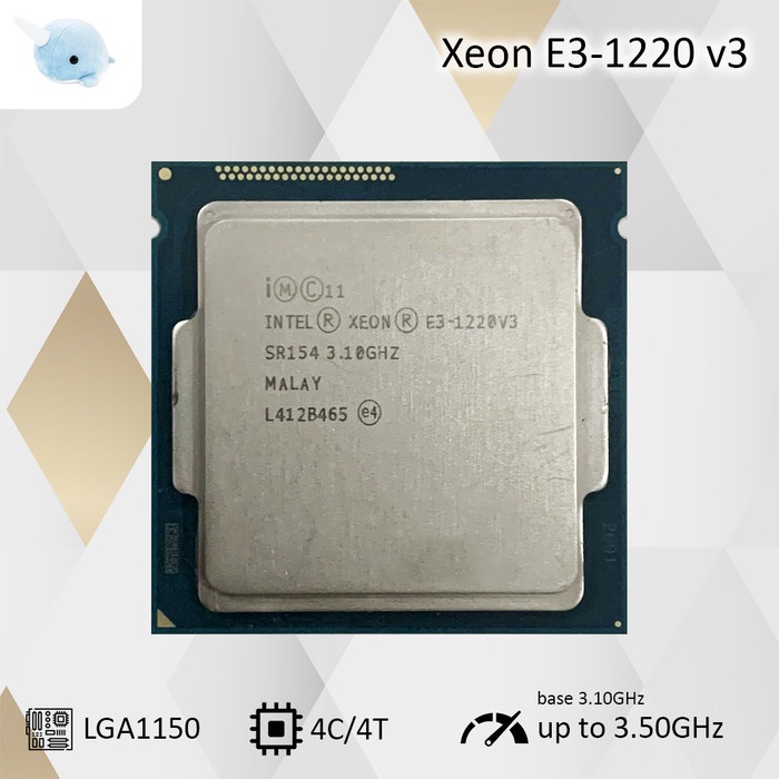 Jual Intel Xeon E3-1220 v3 Processor 3.50GHz LGA 1150 CPU Second 4C4T ...