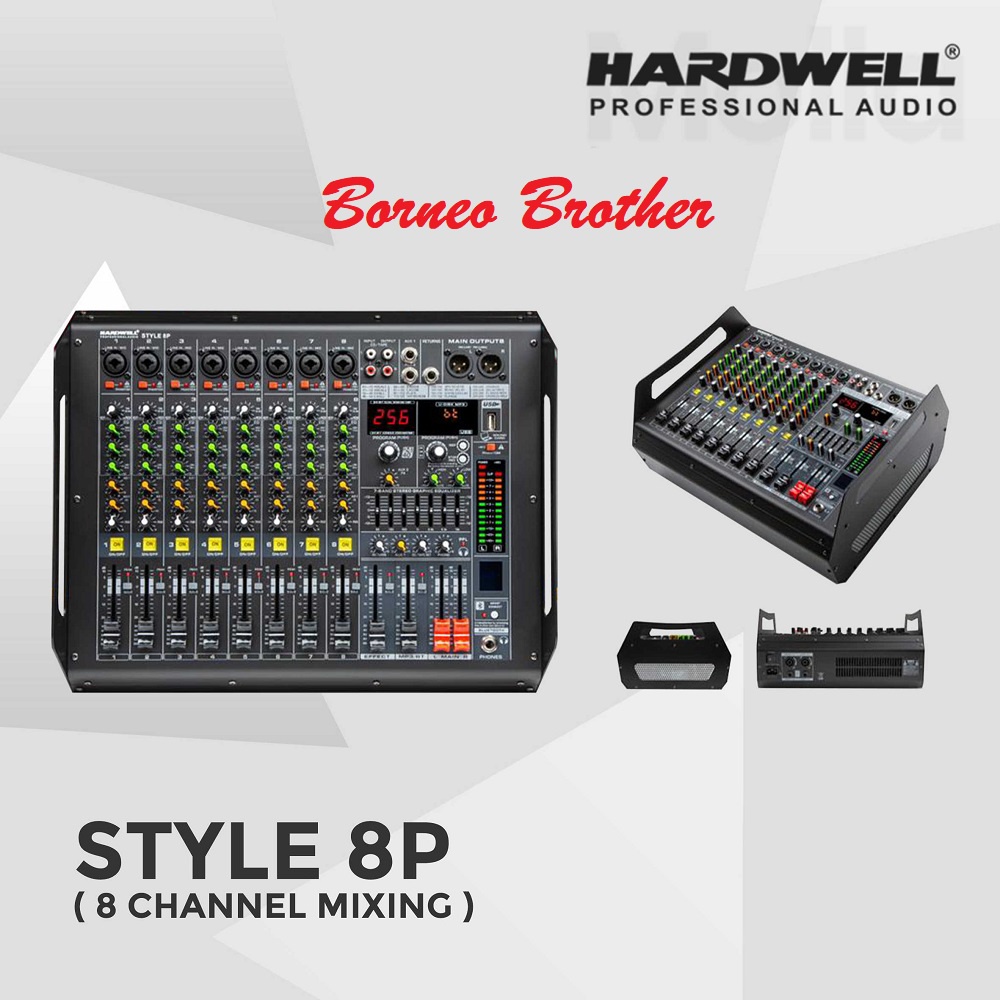 Jual Power Mixer 8 Channel Hardwell STYLE 8P STYLE 8 P STYLE8P Original ...