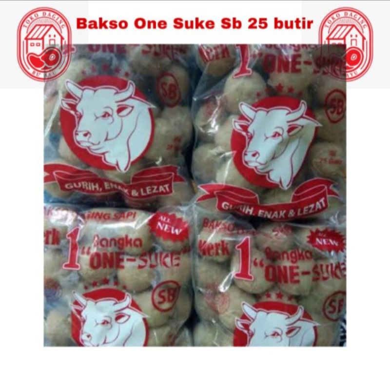 Jual Bakso Sapi One Suke SB 25 butir Murah Enak (Super Polos) | Shopee ...