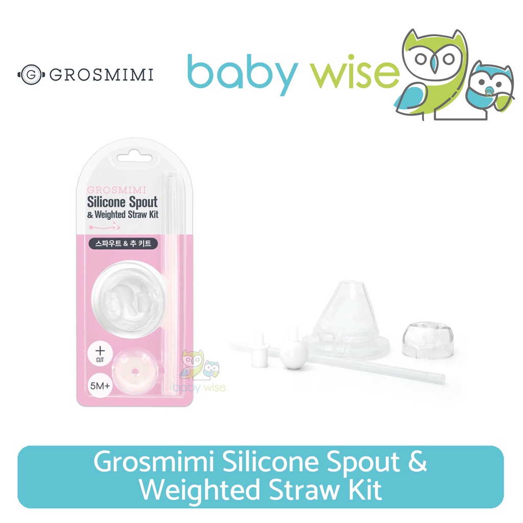 Jual Grosmimi Silicone Spout & Weighted Straw Kit | Shopee Indonesia