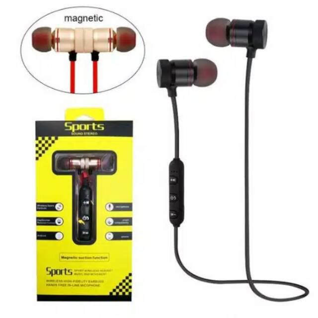 Jual HEADSET BLUETOOTH SPORT MAGNET HEADSET WIRELESS DISEGN SPORT SUPER ...