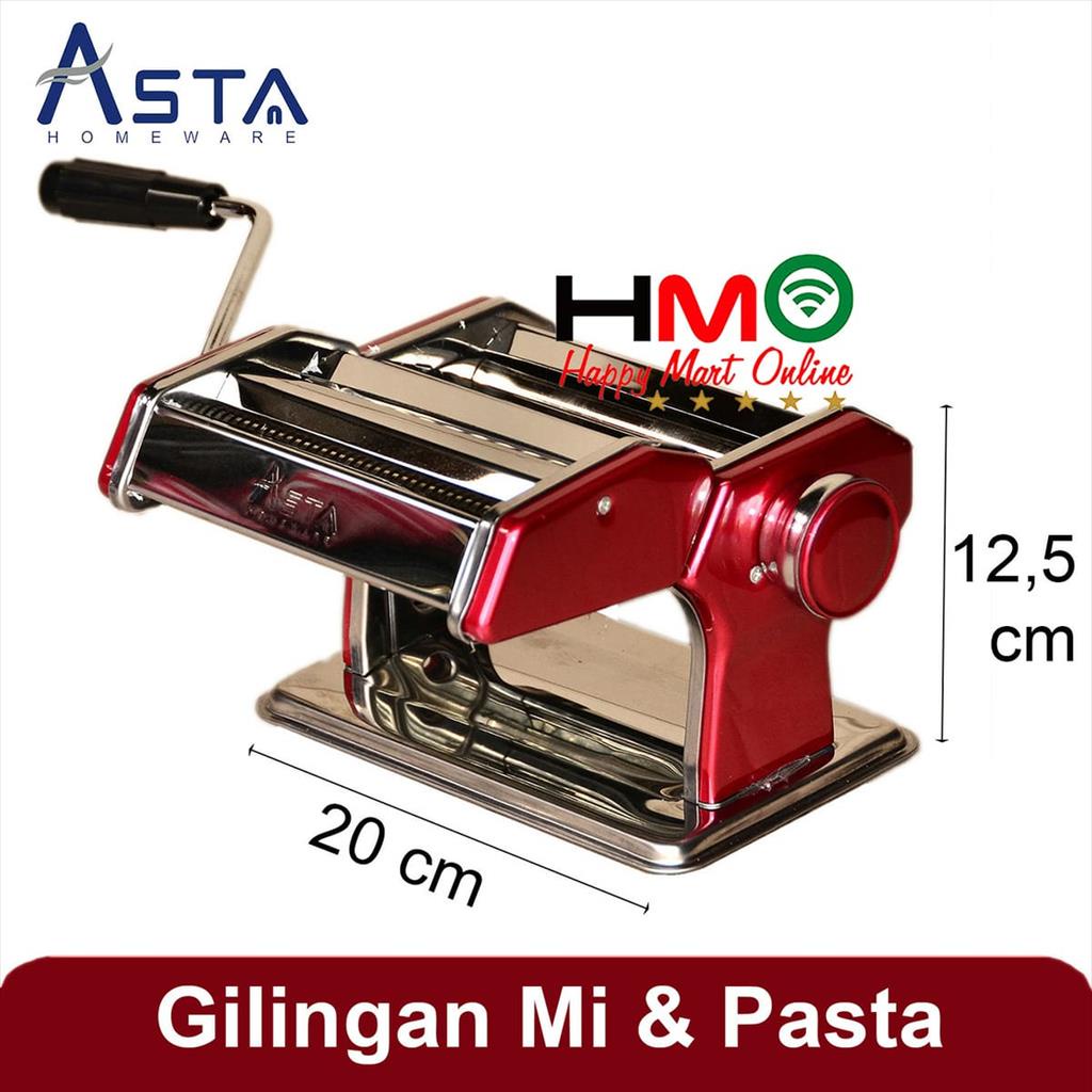 Jual Gilingan Mie Asta Pasta Maker Red Gilingan Molen Kulit Pangsit ...