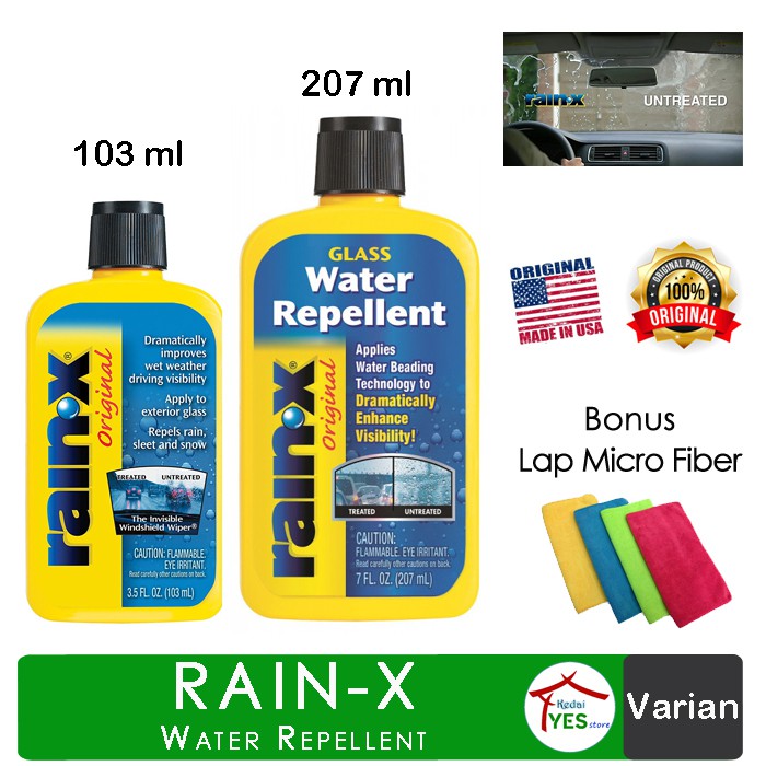 Jual Rain x Original Pelapis kaca anti air | Rainx Glass Water ...