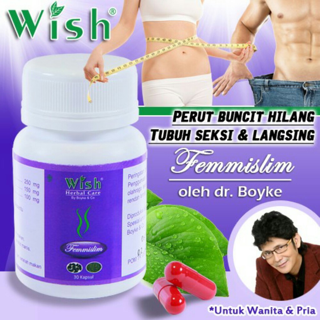 Jual Femmislim Dokter Boyke Pelangsing Herbal Femislim Ampuh Turunkan Berat Badan Aman Ada BPOM ...