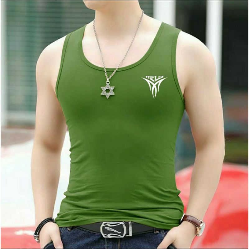 Jual Singlet Pria Dewasa MELO Singlet Cowok Kaos Dalaman Pria | Shopee ...