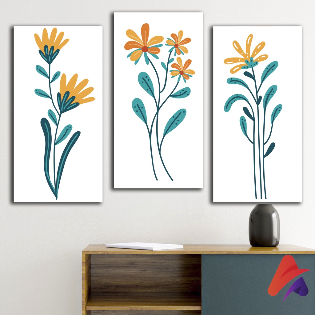 Jual HASAN DINDING BUNGA ABSTRAK WALL DECOR HIASAN DINDING PAJANGAN ...