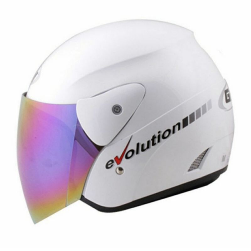 Jual HELM GM EVO SOLID / GM EVOLUTION - HALF FACE | Shopee Indonesia