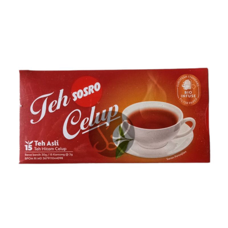 Jual Teh Celup Sosro Isi 25 Kantong / Teh Sosro 2gr Black Tea / Teh ...