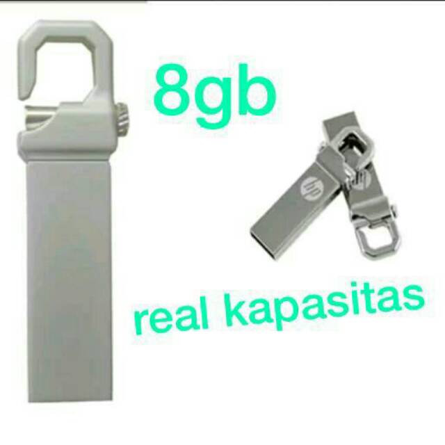 Jual Flashdisk besi polos 8gb real kapasitas / usb metal polos 8gb ...