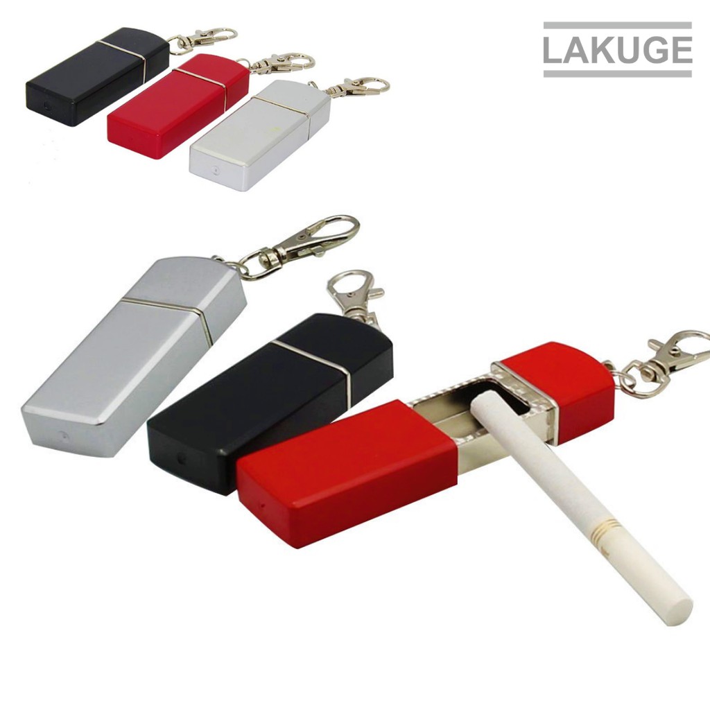 Jual Asbak Rokok Stainless Steel Portable Enclosed Ashtray with ...
