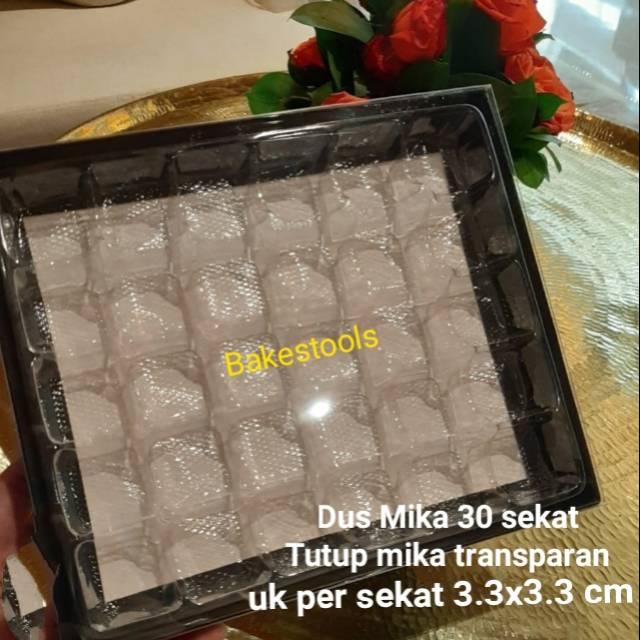 Jual Dus Mika 30 Sekat Tutup Transparan, isi 10 pcs | Shopee Indonesia