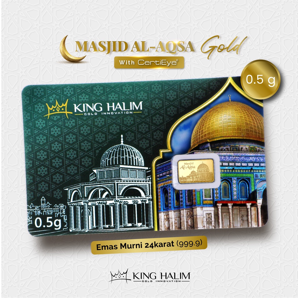 Jual LOGAM MULIA EMAS KING HALIM 0.5 GR - MASJID AL-AQSA | Shopee Indonesia