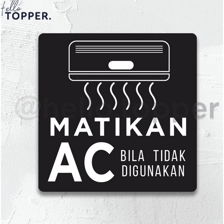 Jual Sign Akrilik Matikan AC Print | Sign Board Akrilik | Sign UV Print ...