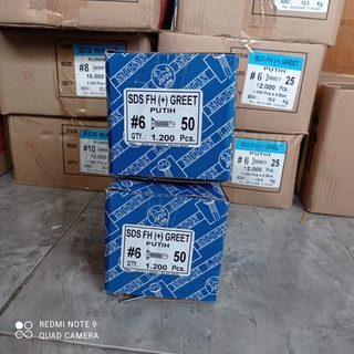 Jual #6x2'' Sekrup GRC SDS #6x50 / kalsiboard / Calci Screw 5cm ...