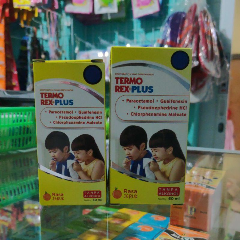Jual Termorex plus Obat Flue & Batuk berdahak 60ml - 30 ml gejala flu ...