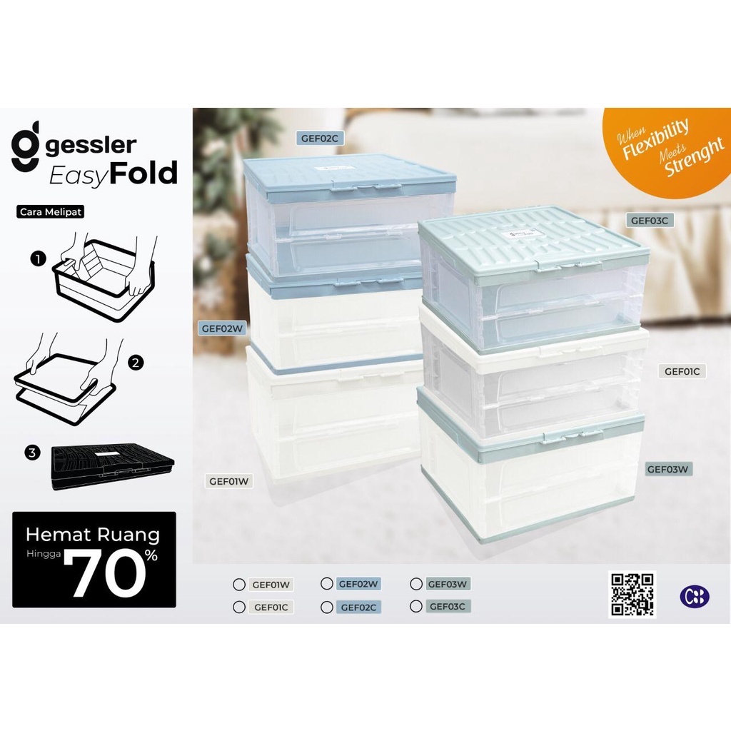 Jual Container Box 60 Liter Gessler Original Tempat Penyimpanan Box ...