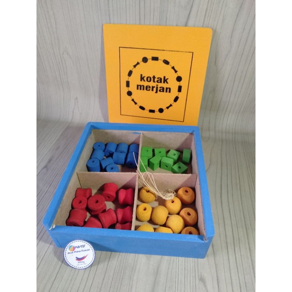 Jual Mainan Edukasi KOTAK MERJAN meronce Bentuk Kayu | Shopee Indonesia