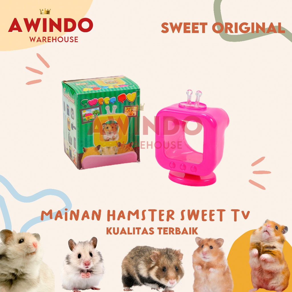 Jual SWEET TV - Mainan Hamster Lucu Bentuk Telivisi Tempat Tidur Rumah ...