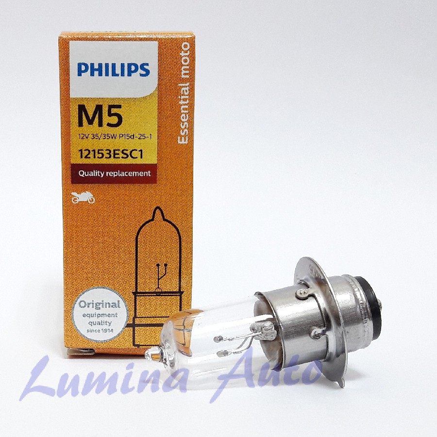 Jual Philips Essential Moto M5 - Lampu Halogen Motor Kaki 1 18/18 + 25/ ...