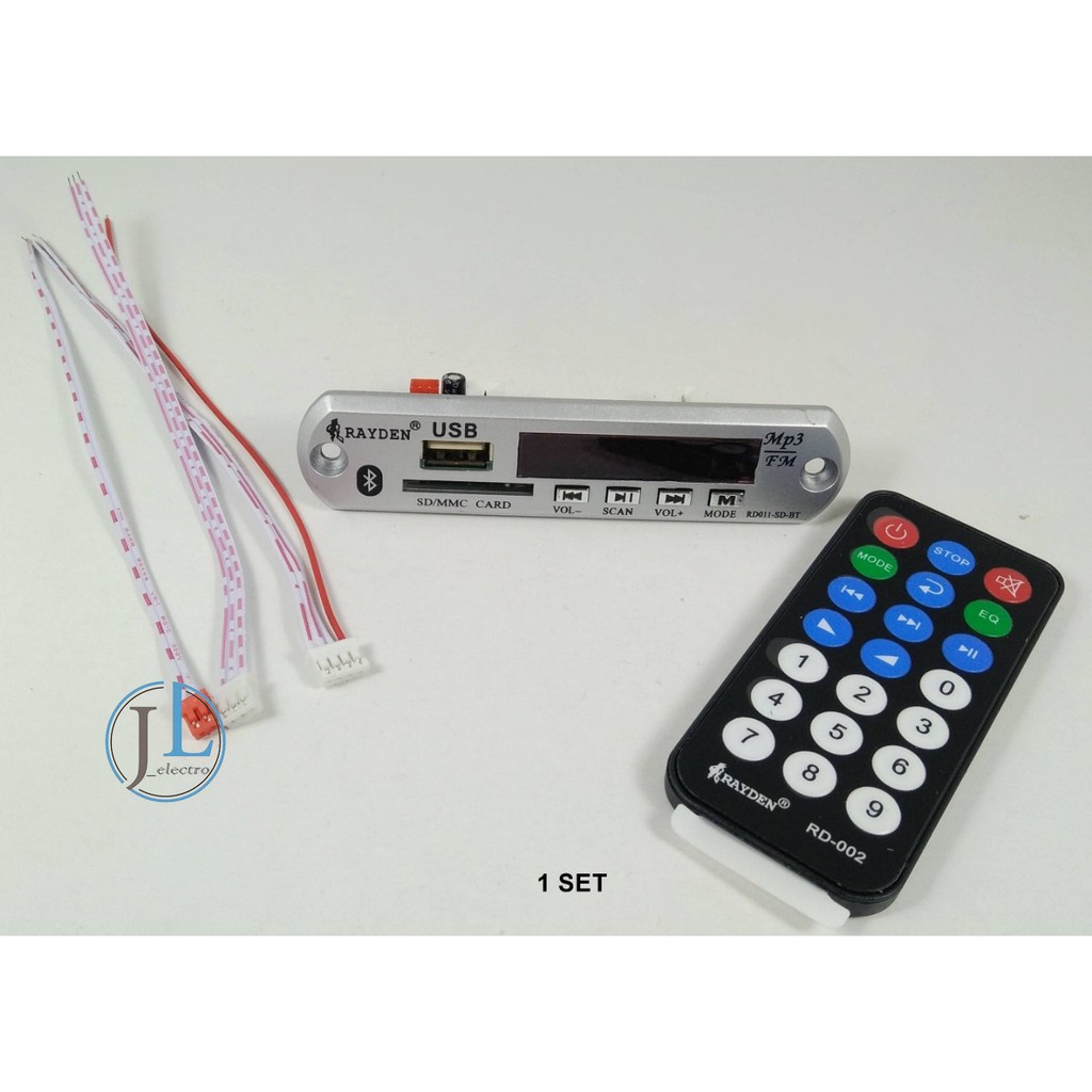 Jual MODUL KIT 12V USB/MEC USB RAIDEN RD011 SD CARD-BLOETOOTH + FM ...
