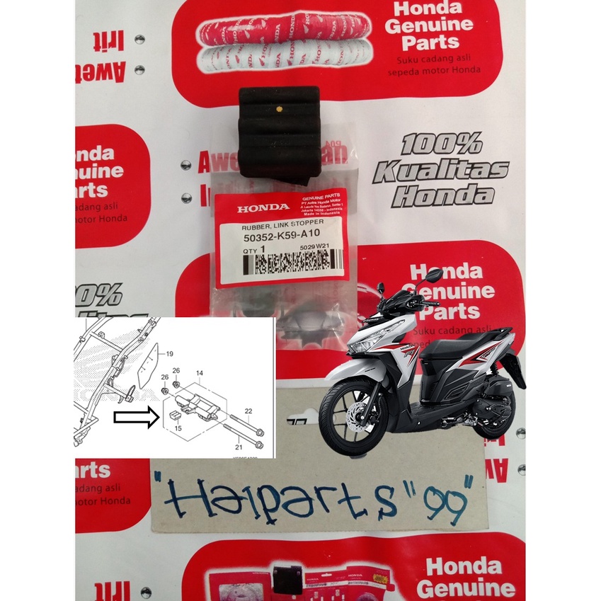 Jual KARET LINK ENGINE KARET STOPER RUBBER LINK STOPPER VARIO 150 BEAT ...