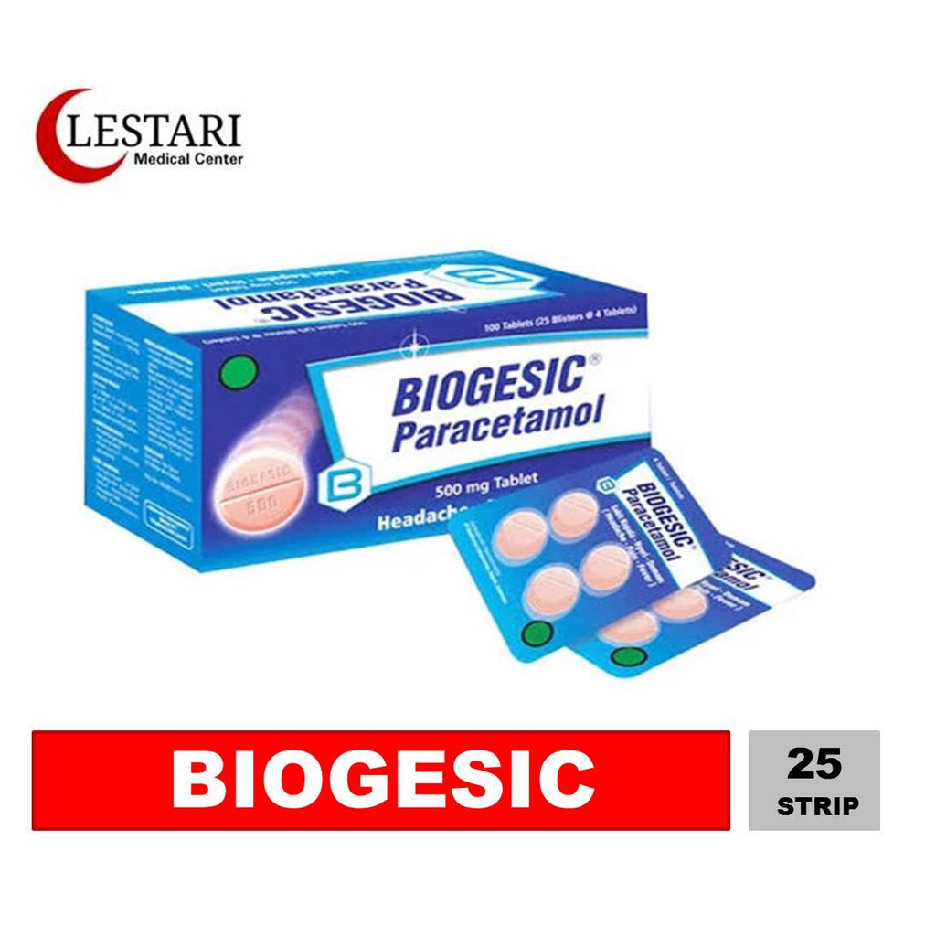Jual Biogesic [ Box / 25 Strip / 4 Tablet ] | Shopee Indonesia