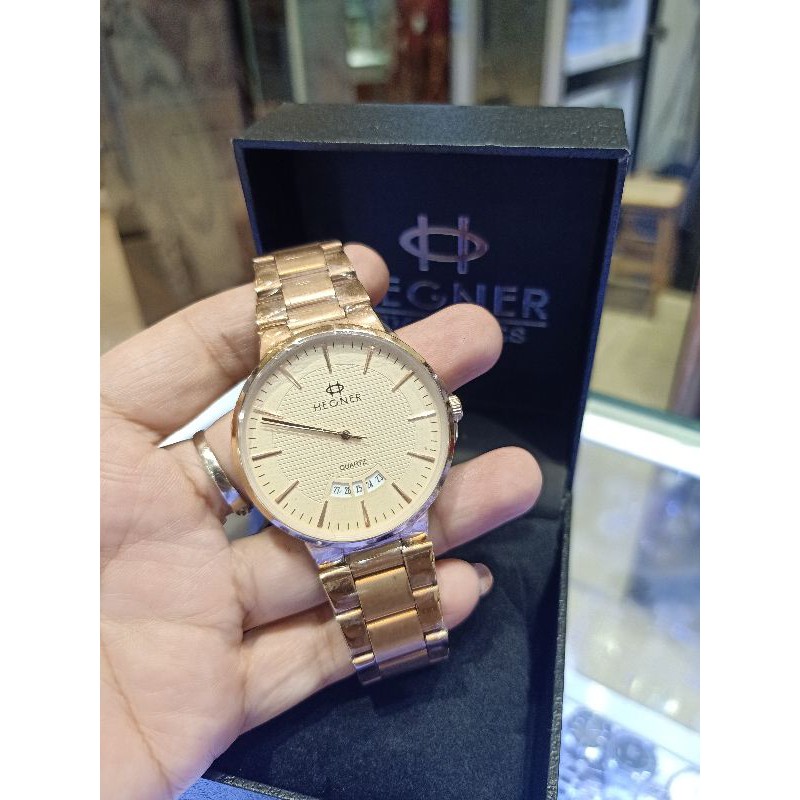 Jual JAM TANGAN PRIA HEGNER M.5025.IPRD FULL ROSEGOLD (ORIGINAL ...