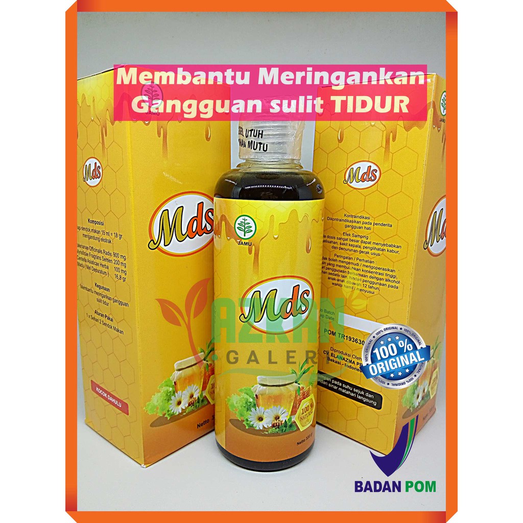 Jual MDS Madu Deep Sleep Ramuan Herbal Tidur Alami Original Obat ...