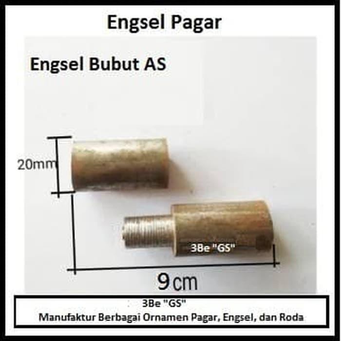 Jual Engsel Pagar As 7/8 Engsel Bubut Pintu Pagar As Panjang 9cm ...