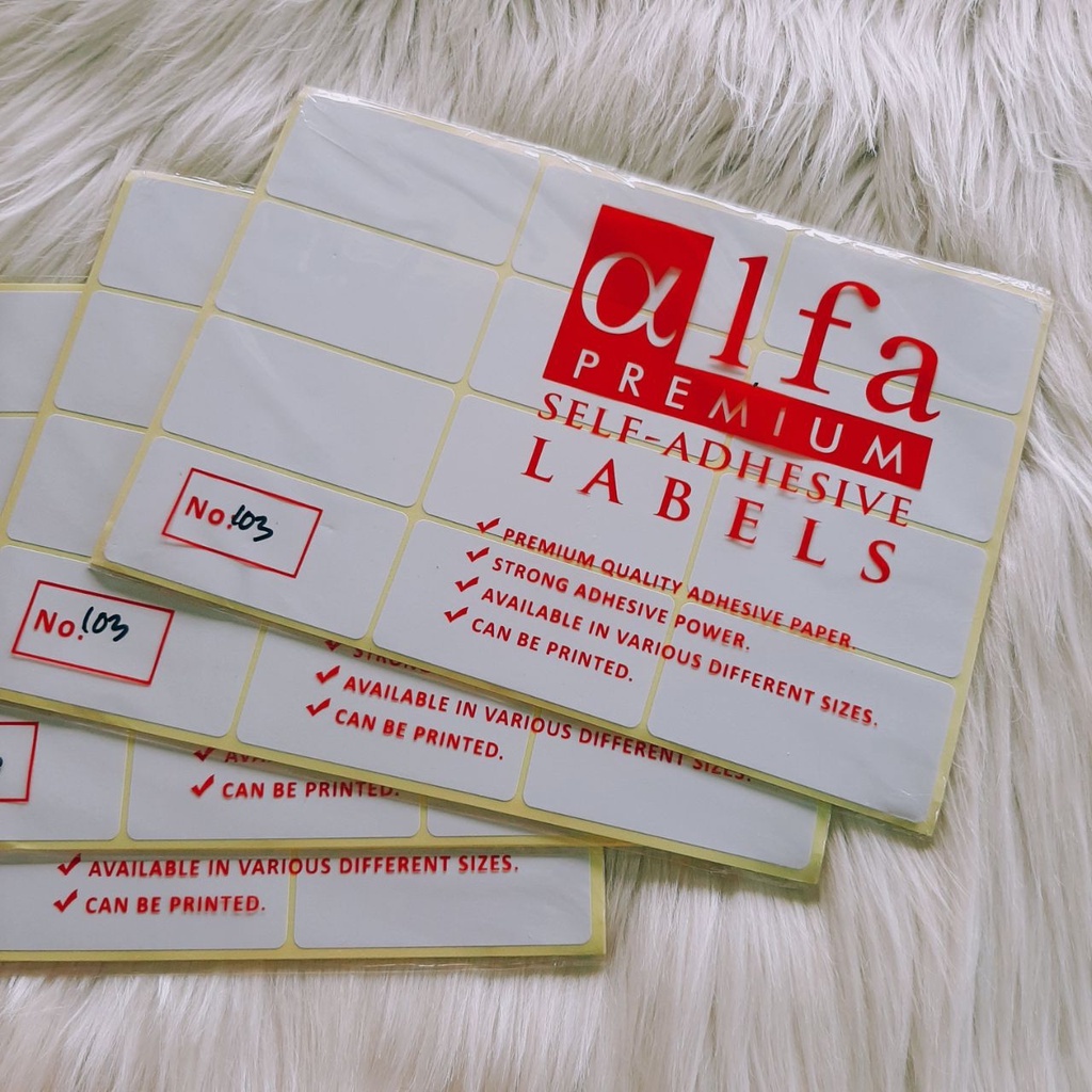 Jual (isi 84) Stiker Label Nama Polos / Label 103 / Label Undangan ...