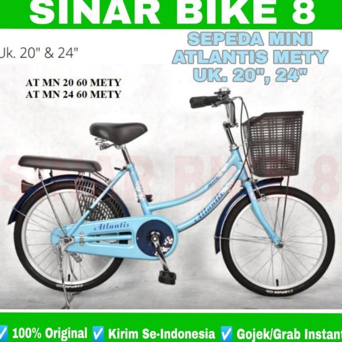 Jual Sepeda Keranjang Dewasa Atlantis Mety Mini Uk 20 & 24 Inch City ...