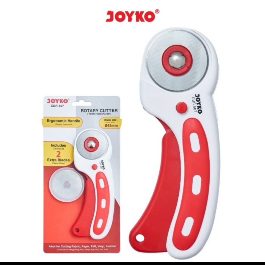 Jual Rotary Cutter JOYKO 45mm CUR507/Cutter Putar/Pemotong Kertas/Cuter ...